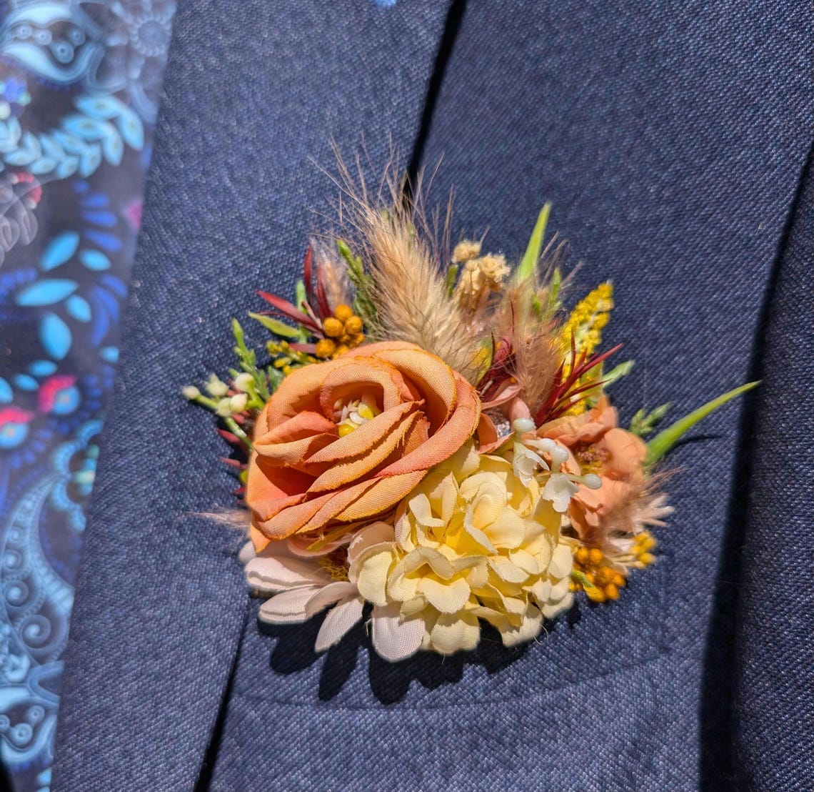 Autumn Pocket Buttonhole Boutonniere - Etsy