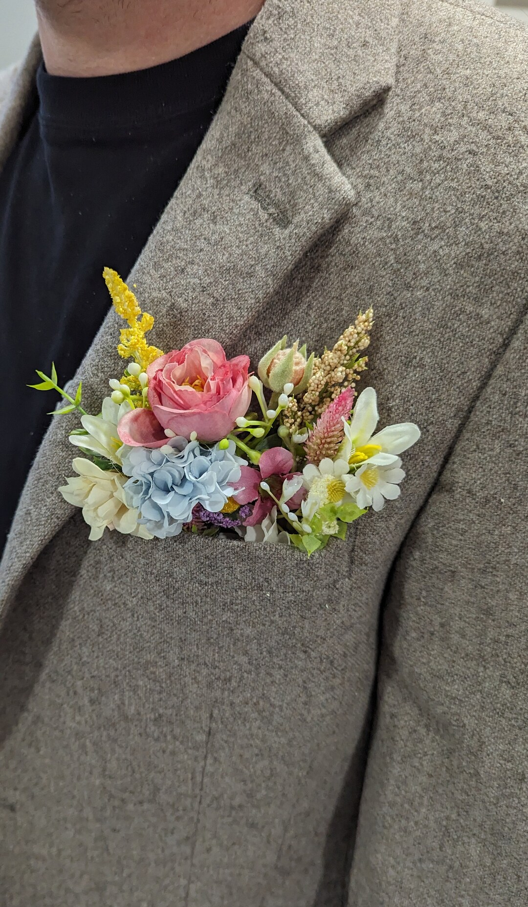 Wildflower Pocket Buttonhole Boutonniere - Etsy