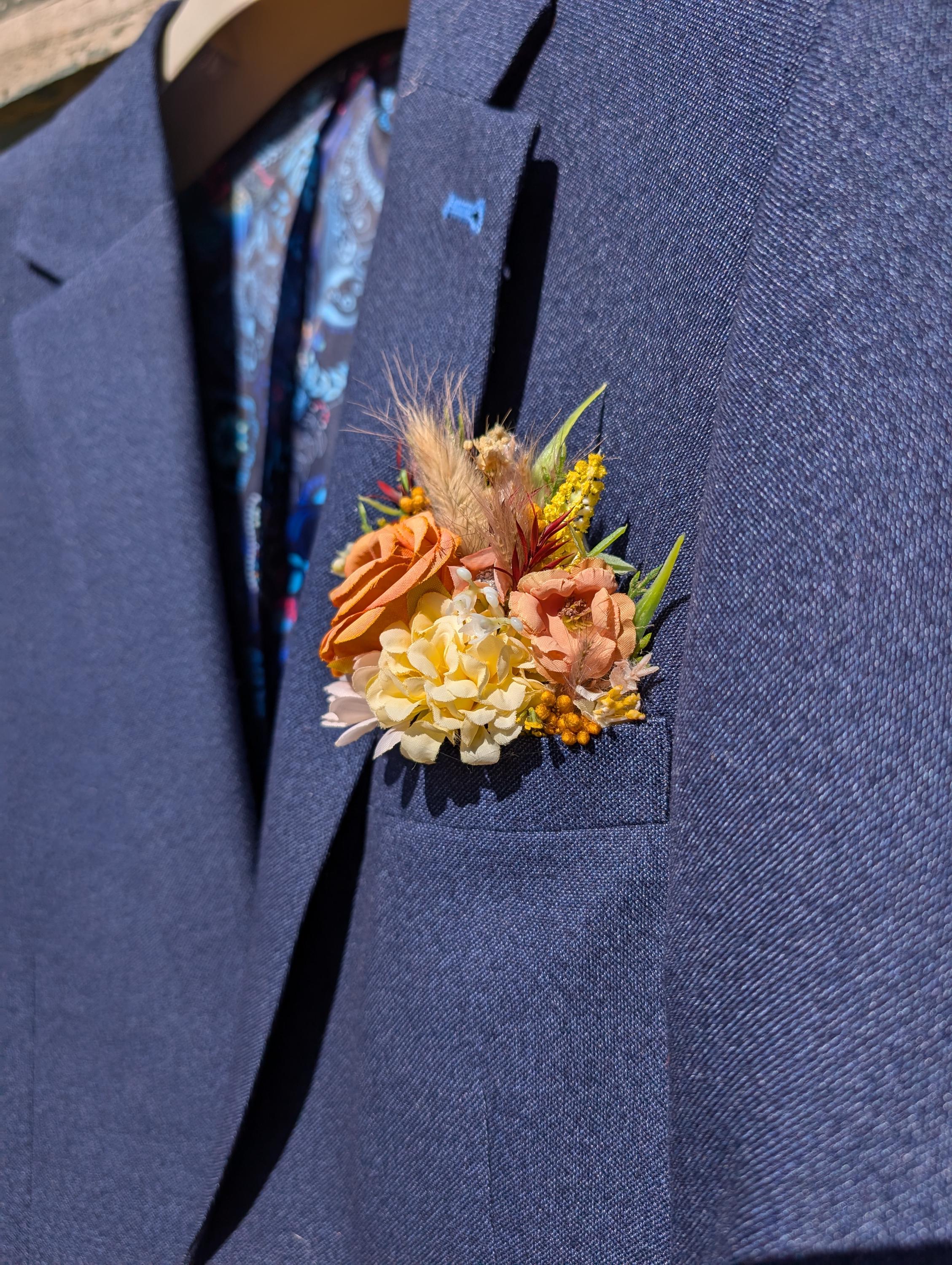 Autumn Pocket Buttonhole Boutonniere - Etsy