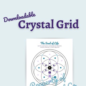 Crystal Grid Template Download - Seed of Life - PDF Digital File ONLY ...