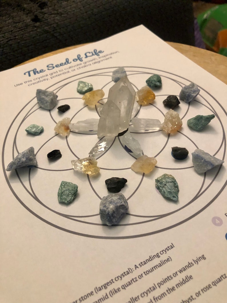 Crystal Grid Template Download - Seed of Life - PDF Digital File ONLY ...