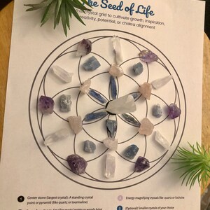 Crystal Grid Template Download - Seed of Life - PDF Digital File ONLY ...