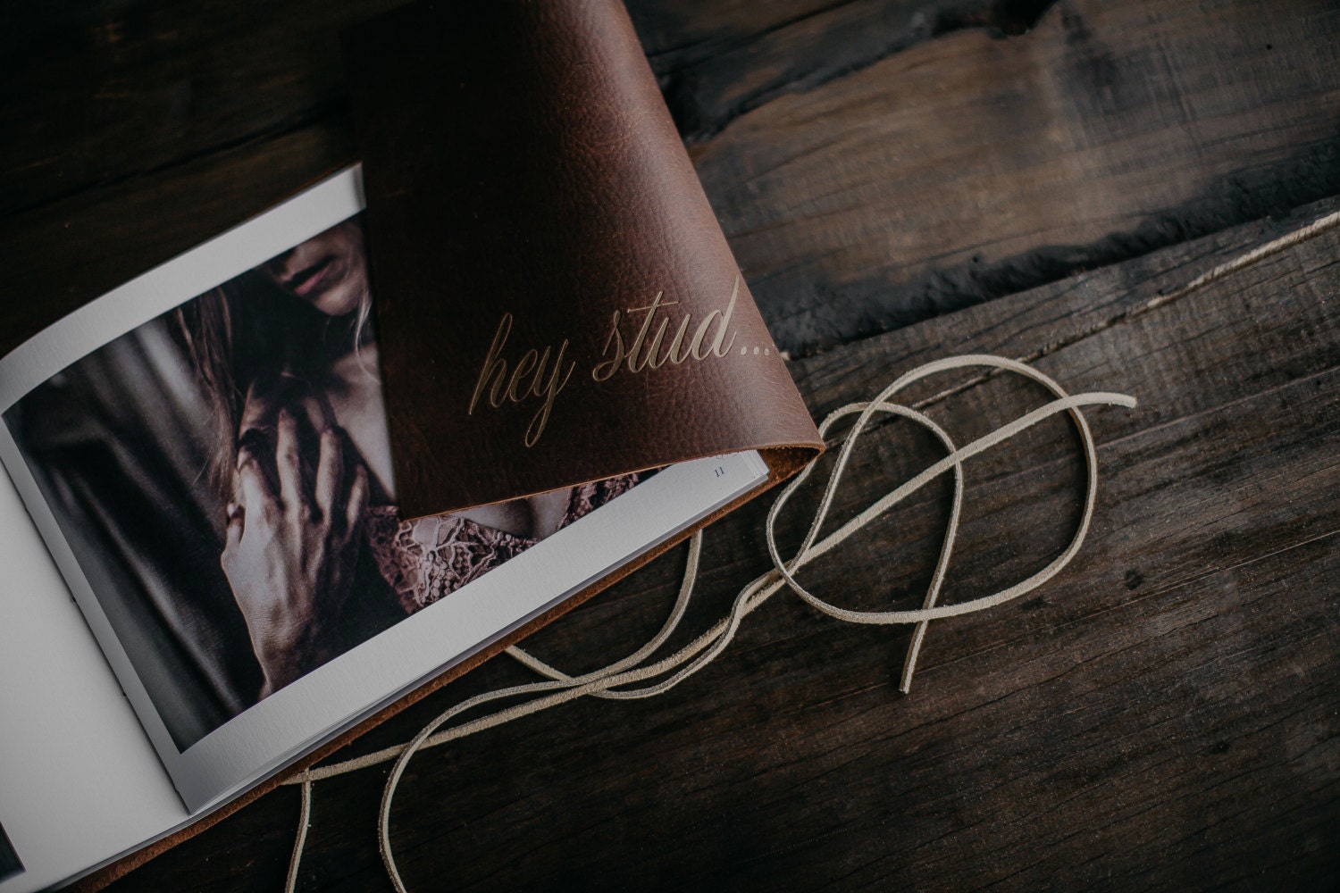 Leather Bound Boudoir Book - Etsy
