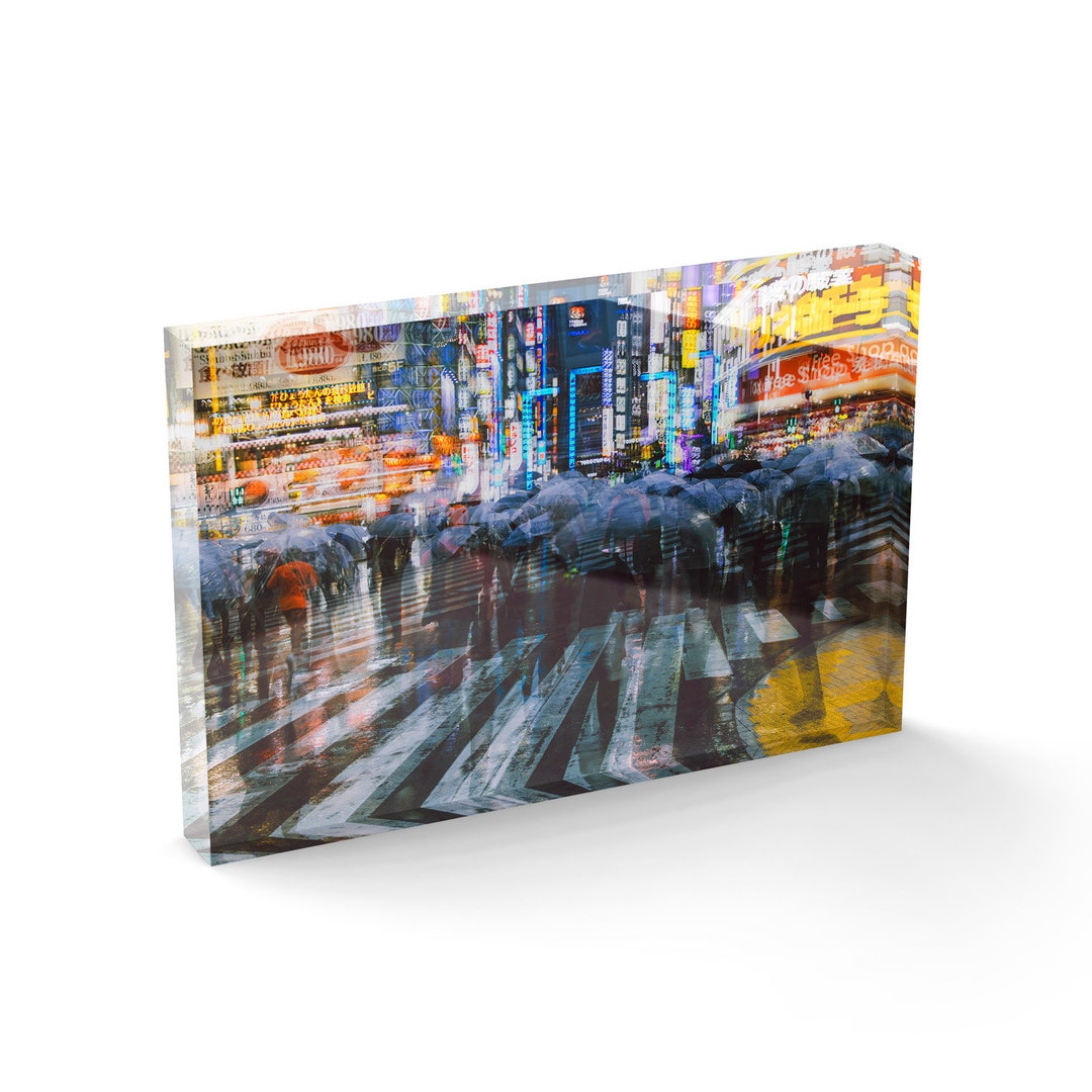TOKYO CROSSING Acrylic Prism Art Object - Etsy