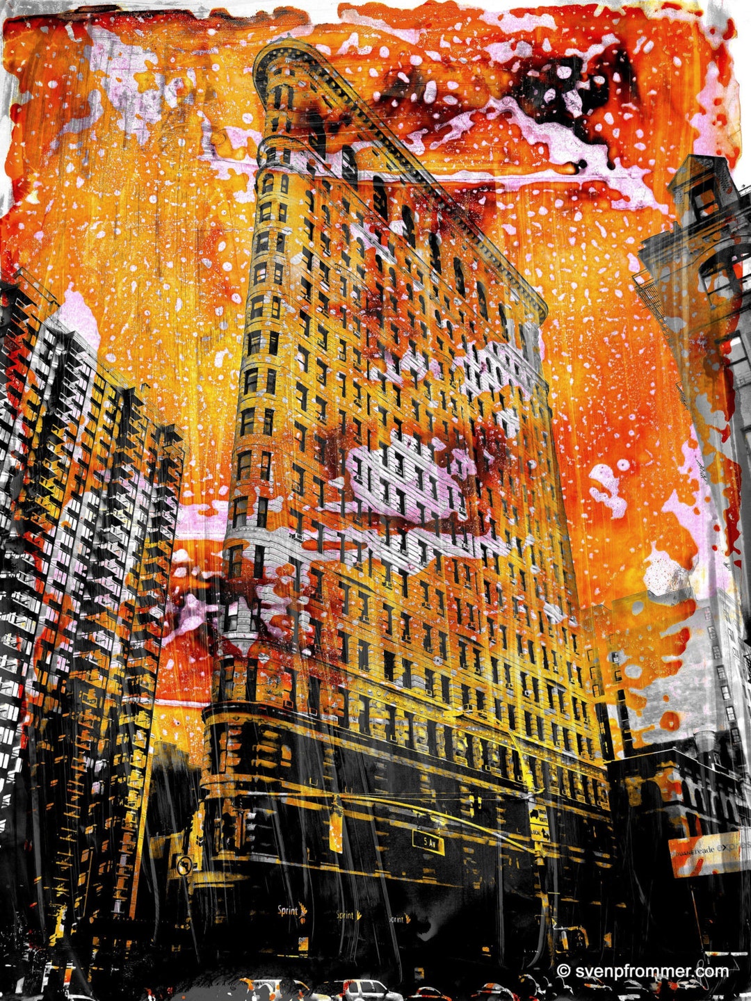 NEW YORK Color V by Sven Pfrommer - 100x80cm Artwork is Ready to Hang ...