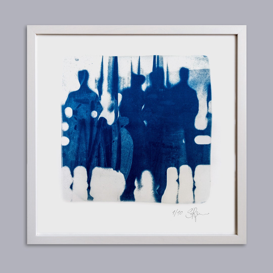 HUMAN BLUE XVI Handmade Cyanotype Print on Finest Paper - Etsy