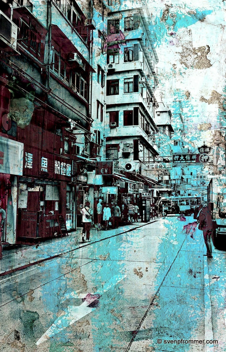 HONG KONG Focus VIII by Sven Pfrommer - Artwork is Ready to Hang - Etsy