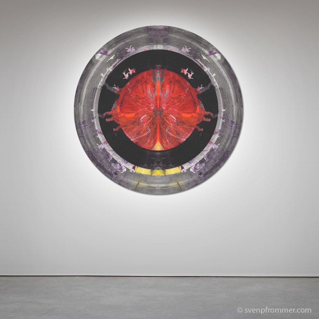 HUMAN SPERE XIV (Ø 100 Cm) by Sven Pfrommer - Round Artwork is Ready to ...