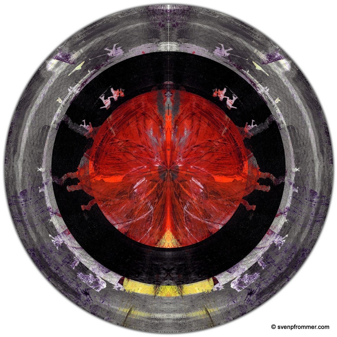 HUMAN SPERE XIV (Ø 100 Cm) by Sven Pfrommer - Round Artwork is Ready to ...