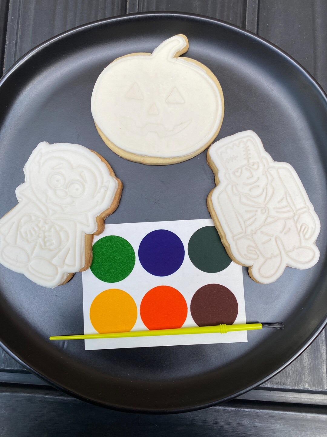 Paint Your Own Cookie Kit/ Halloween Party Favors/ Halloween Cookies - Etsy