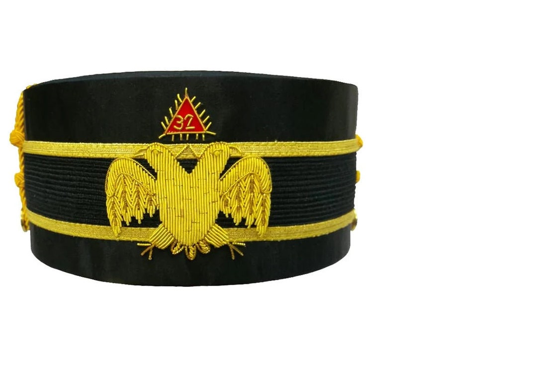 32nd Degree Scottish Rite Crown Cap-double-eagle Wings Down - Etsy