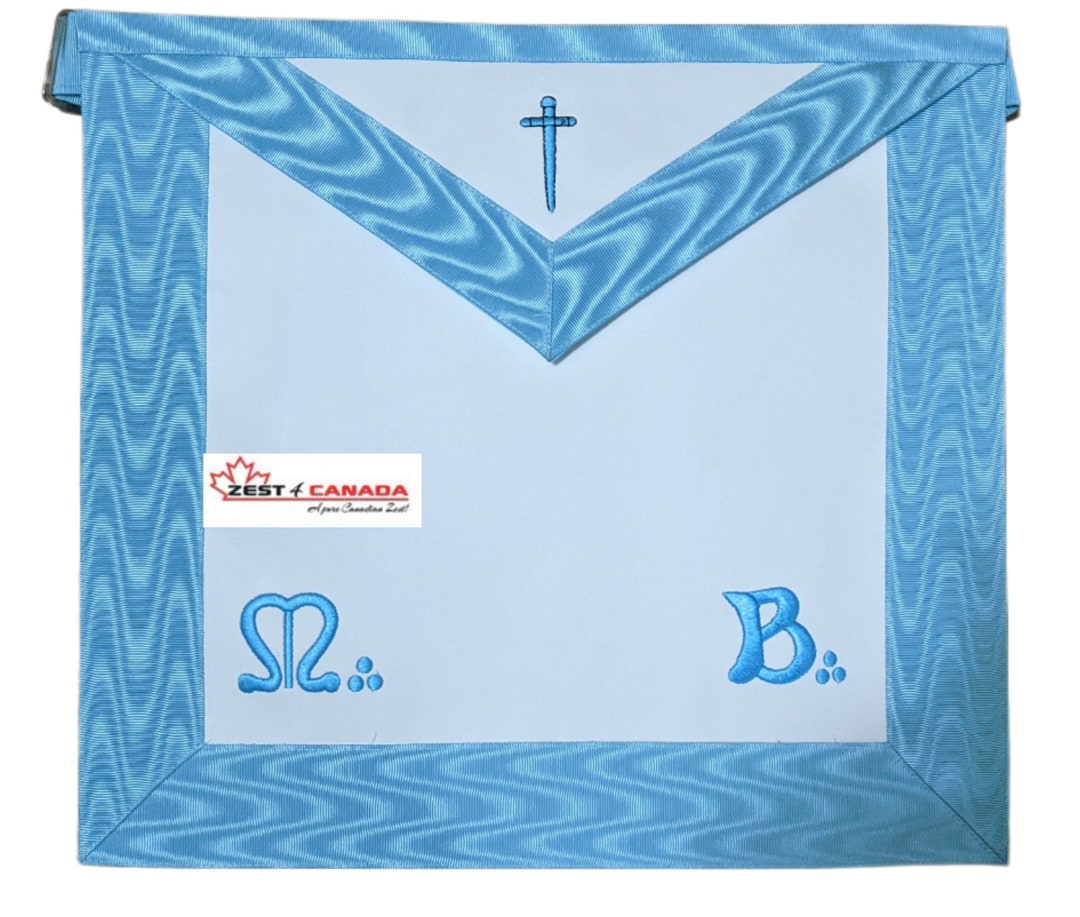 Masonic Officer Apron French Rite Tyler Machine Embroidery - Etsy