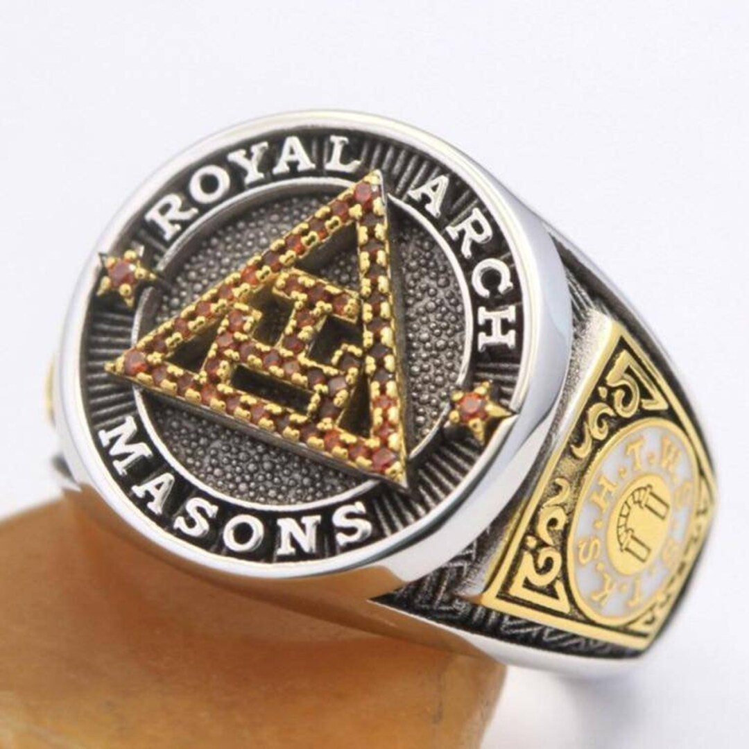 Royal Arch Triple Tau Masonic Sterling Silver Ring - Etsy