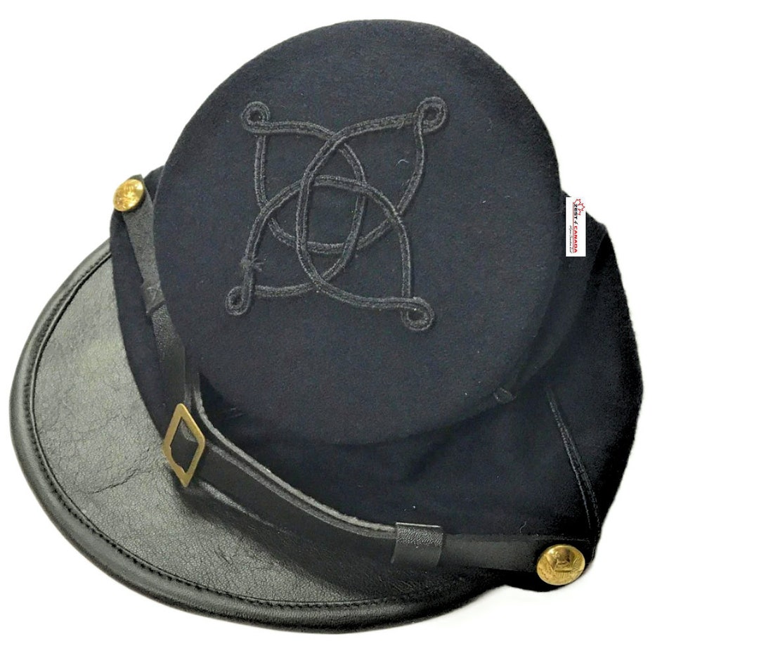 US Civil War Union Bummer Mcdowell Leather Peak Kepi - Etsy