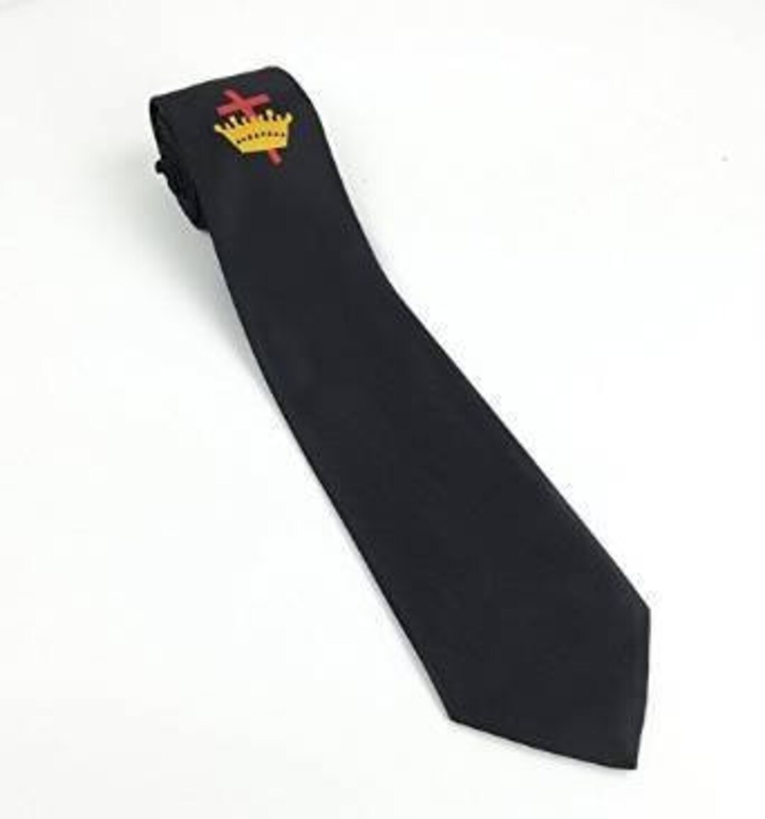 Masonic Knight Templar Silk Necktie With Machine Embroidery Logo - Etsy