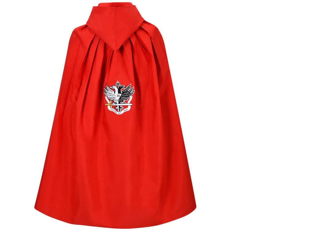 Masonic 30th Degree Scottish Rite Mantle Red With Bicephalic - Etsy