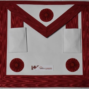 Masonic Master Masons Red Apron - Etsy