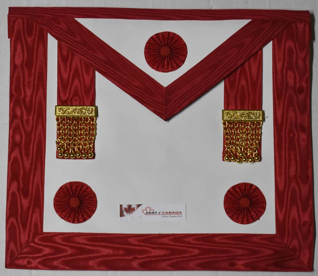 Masonic Master Masons Red Apron - Etsy