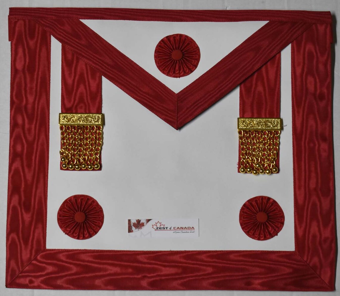 Masonic Master Masons Red Apron | Etsy