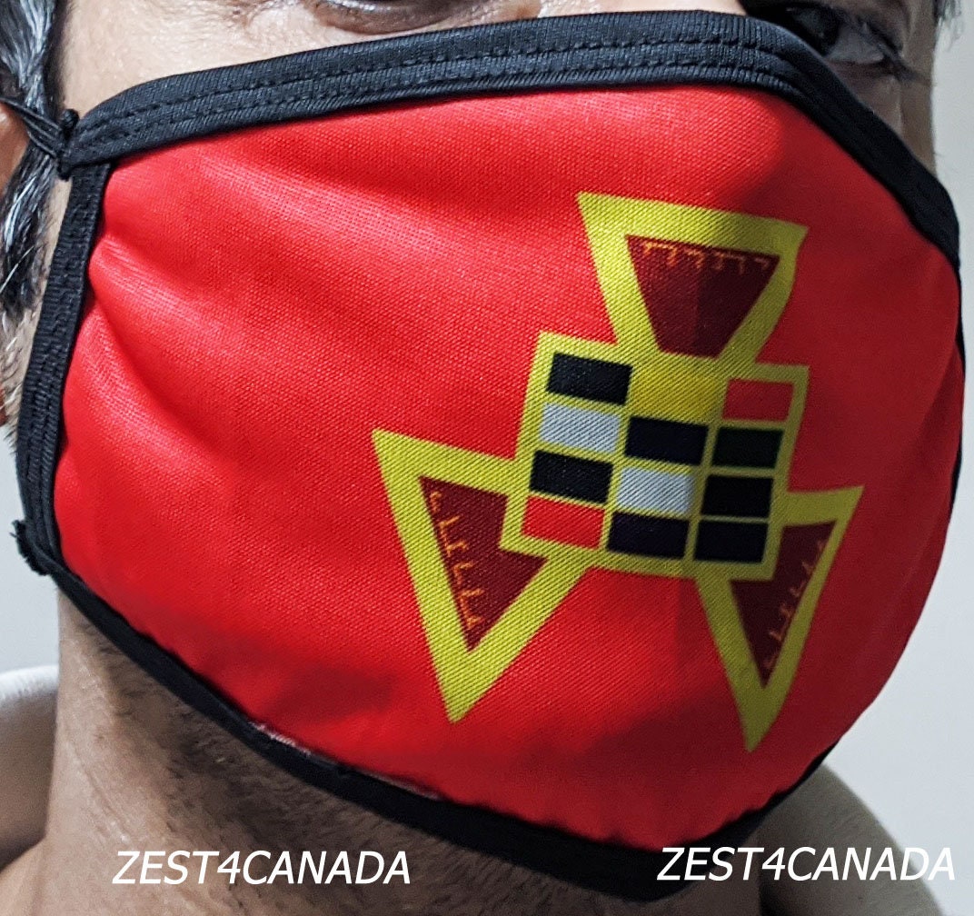 Masonic Regalia Past High Priest PHP RED Face Mask | Etsy