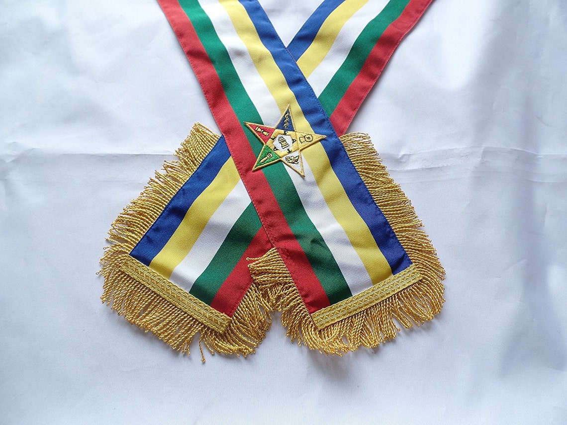 Masonic Eastern Star OES Sash Five Colour Sash - Etsy Canada