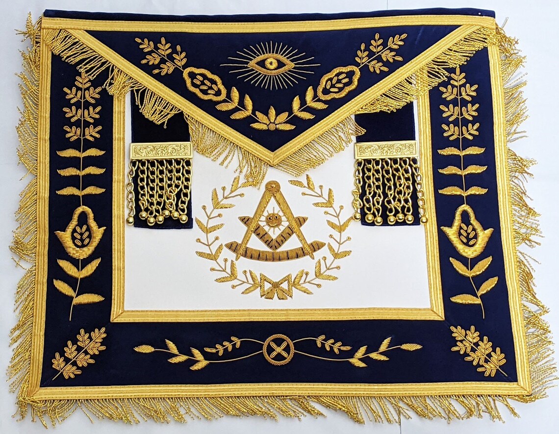 Masonic Regalia Blue Lodge Past Master Gold Handmade - Etsy