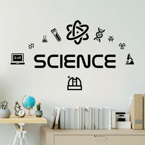 WD101036 | Personalised Name Wall Art Sticker - Science, Scientist, DNA ...