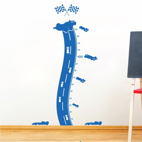 WD101063 Boys Growth Height Chart Formula 1 Theme Kids | Etsy
