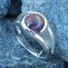 Interchangeable Marble Ring With 8mm Syn. Black Opal - Etsy
