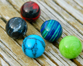 10 10mm Glass Marbles / Stones for Interchangeable Jewelry - Etsy