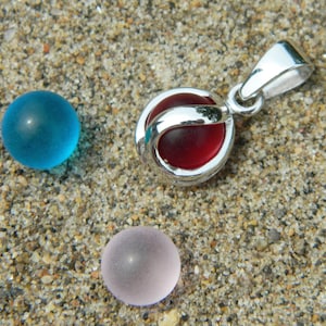 Interchangeable Stone Pendant With Three 8mm Sea Glass Stones. - Etsy