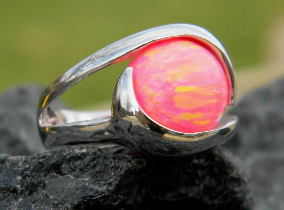 Interchangeable Marble Ring (.925 Sterling Silver) With Your Choice of ...