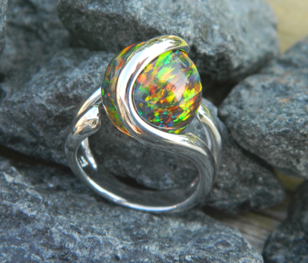 14mm Interchangeable Ring .925 Sterling Silver With 14mm - Etsy
