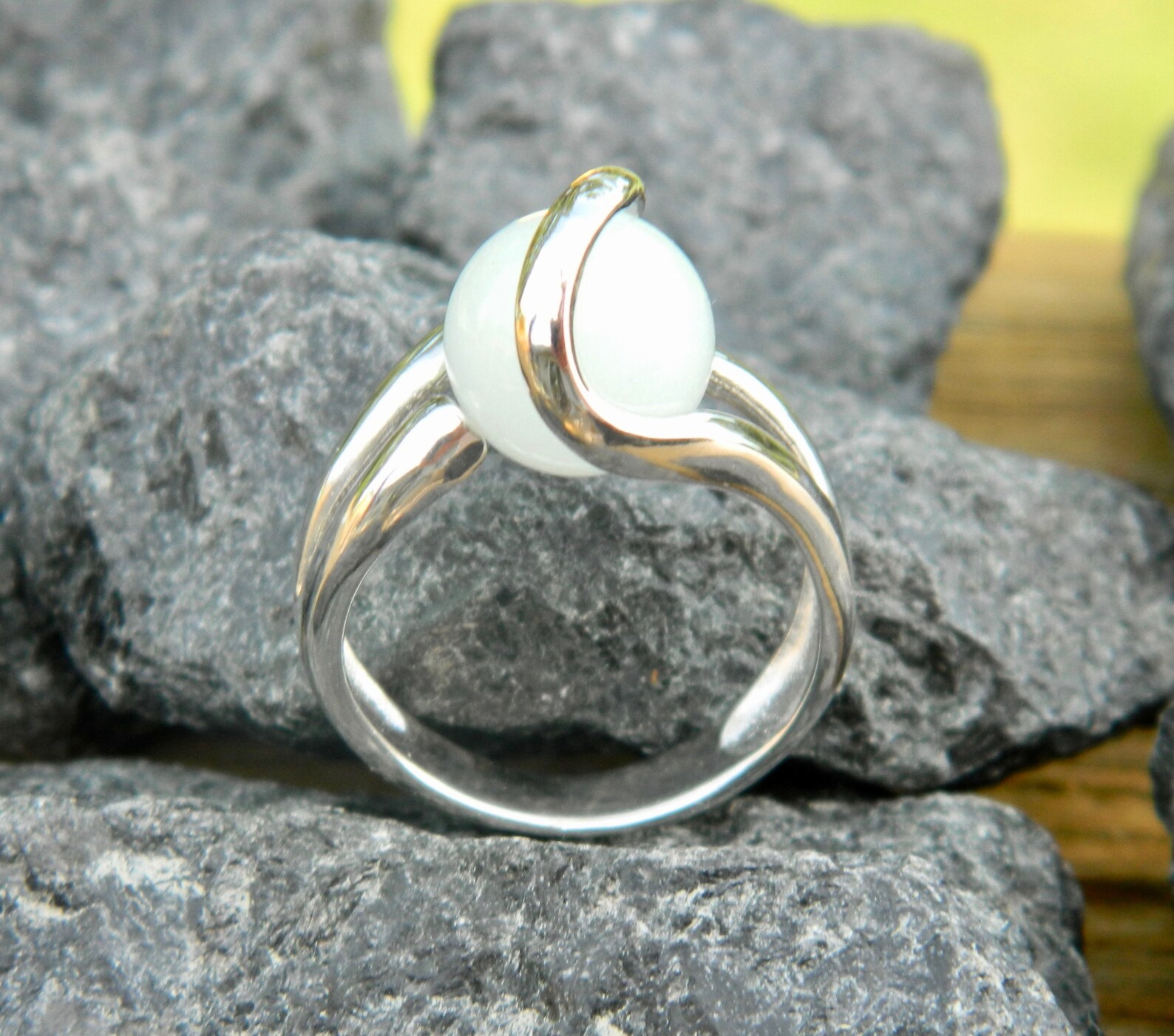 Glow in the Dark Interchangeable Marble Ring With 10mm | Etsy