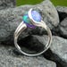 Interchangeable Ring (.925 Sterling Silver) With 10mm Syn. Multi ...