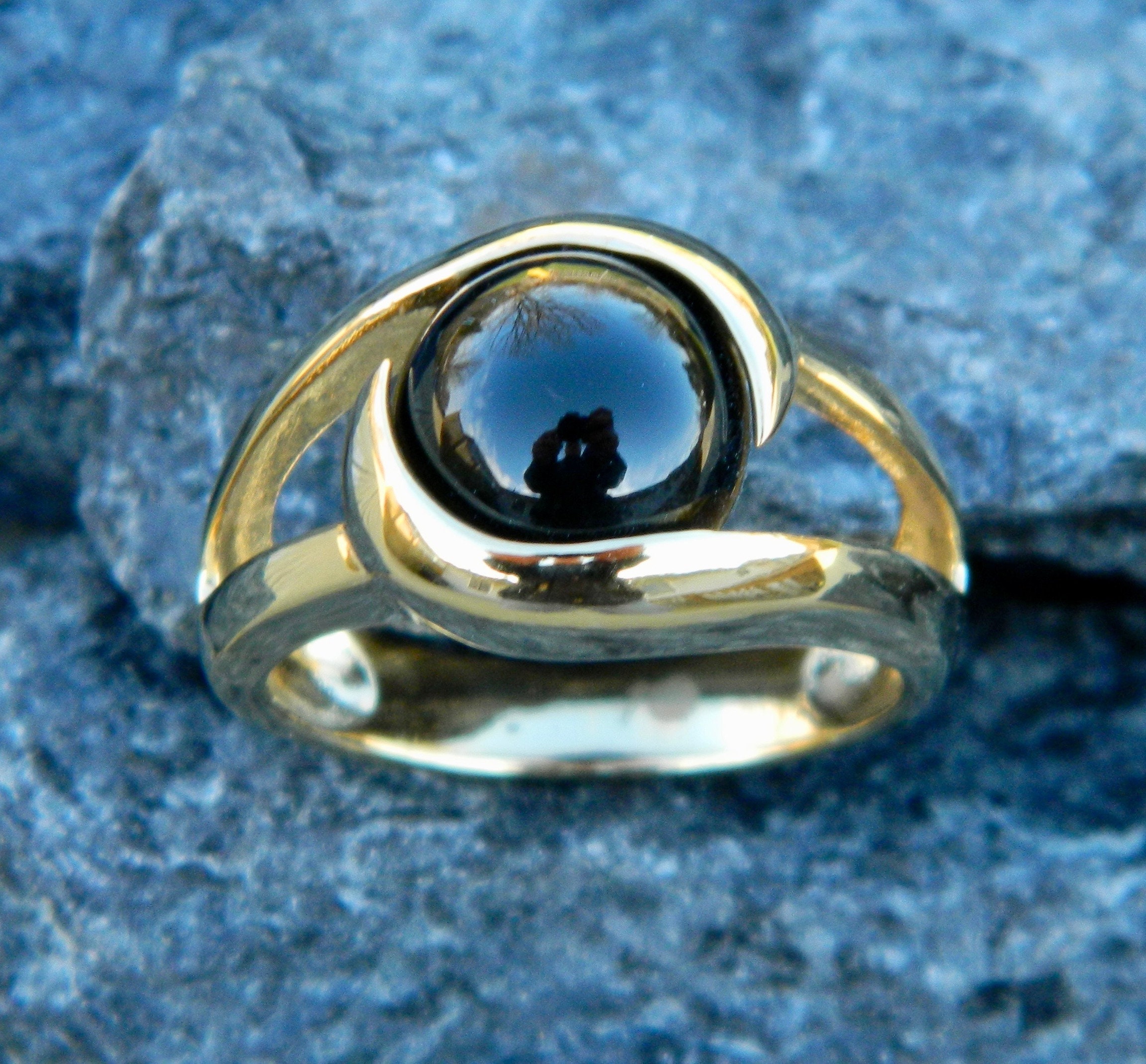 18k Gold Plated Interchangeable Ring over Sterling Silver - Etsy