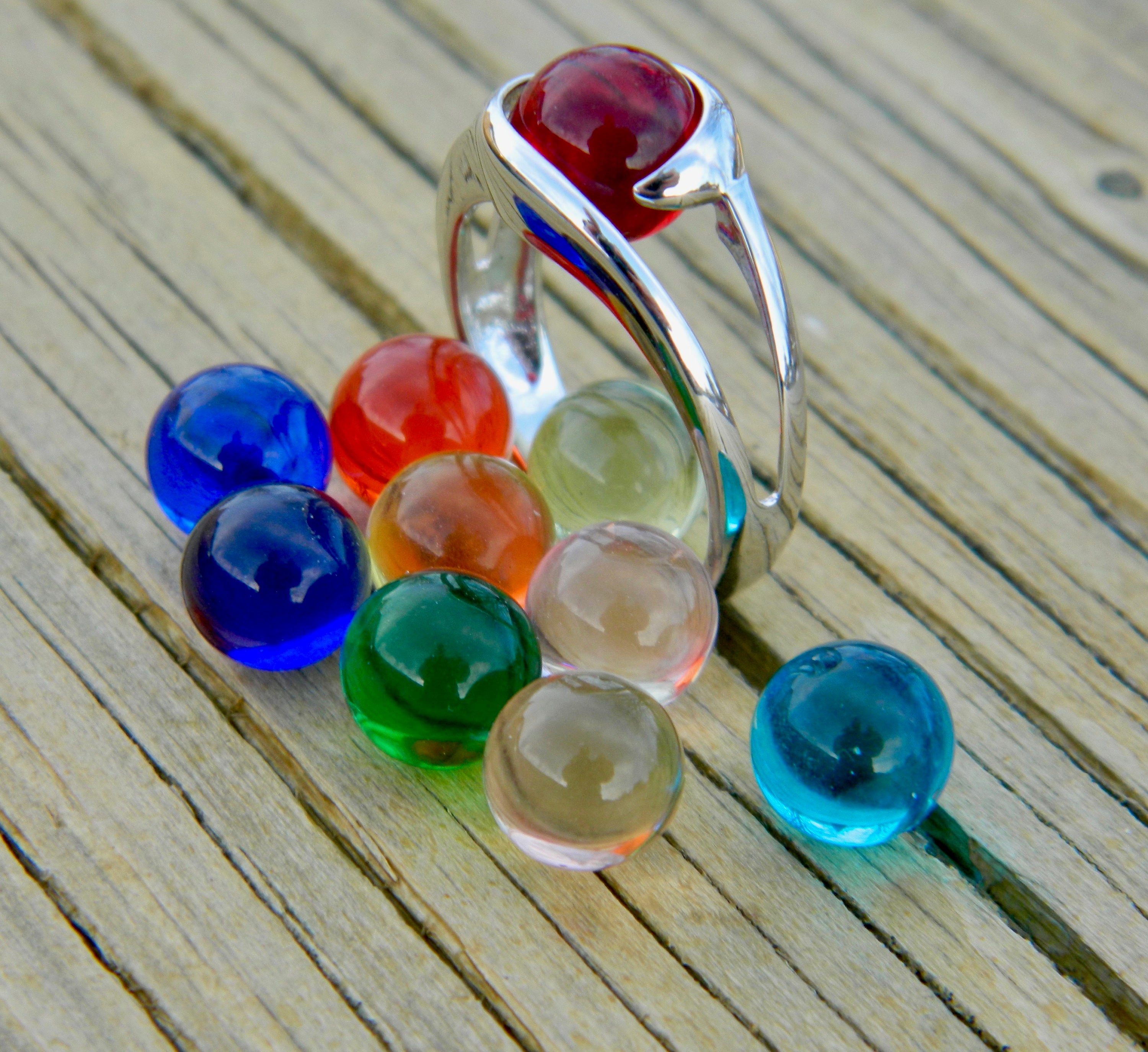 Interchangeable Ring With 10 8mm Glass Stones | Etsy