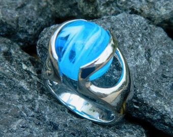 Glow in the Dark Interchangeable Marble Ring With 10mm | Etsy