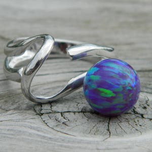 Interchangeable Ring (.925 Sterling Silver) With 10mm Syn. Multi ...
