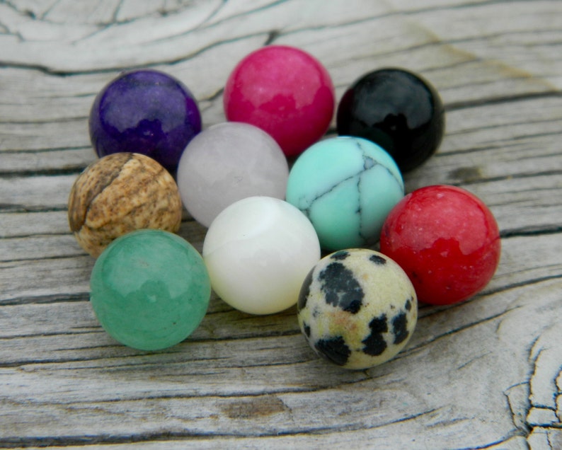 Interchangeable Ring With 10 - 8mm Semi Precious Stones - Etsy