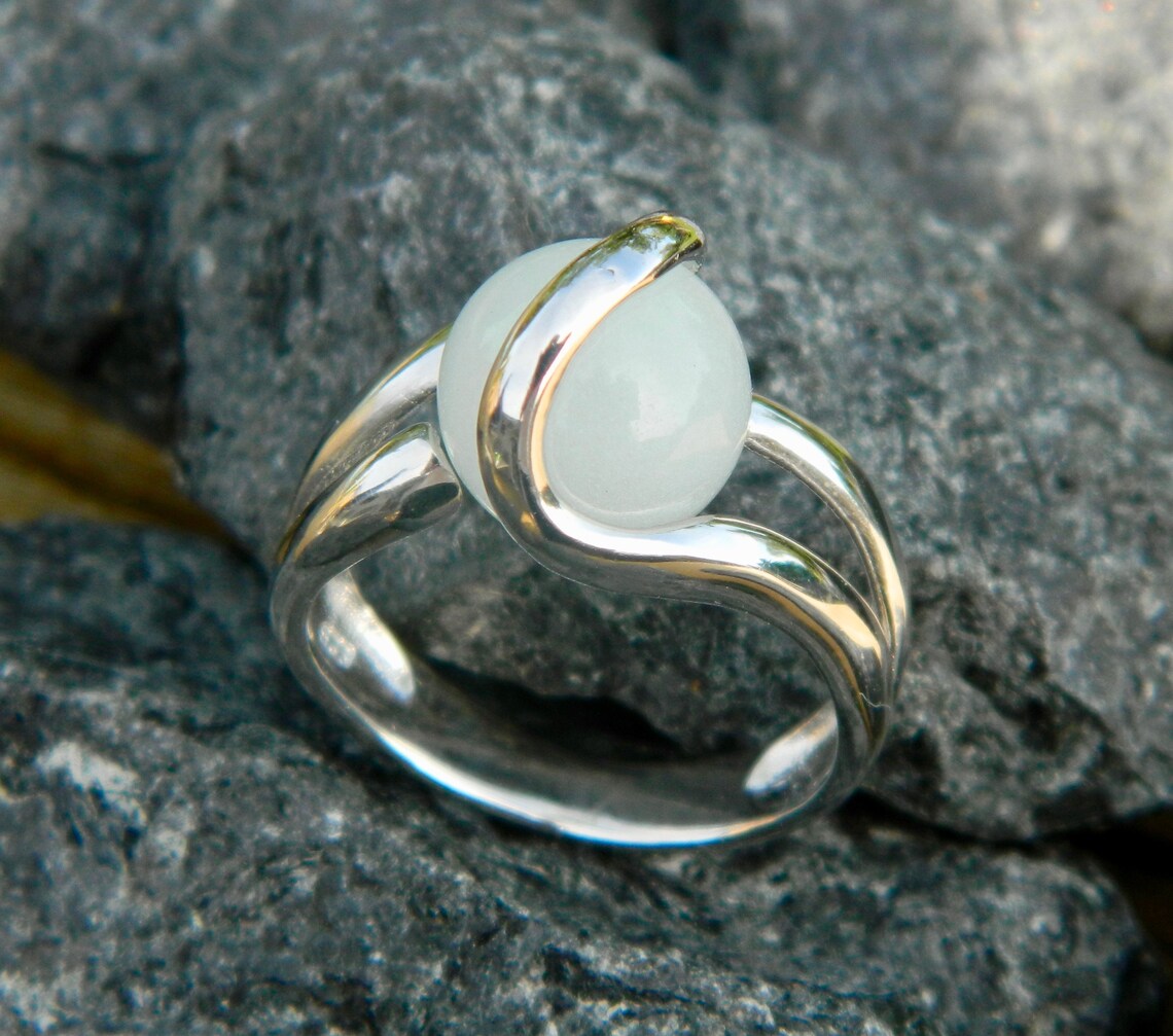 Glow in the Dark Interchangeable Marble Ring With 10mm | Etsy