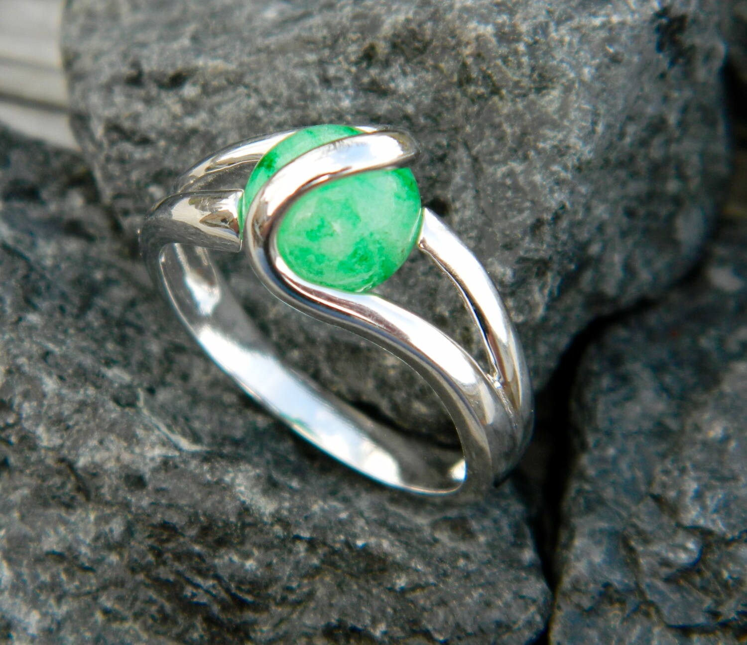 Glows in the Dark Interchangeable Marble Ring With Handmade | Etsy