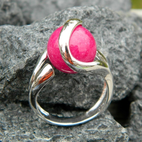 Interchangeable Stone Ring With 3 12mm Sea Glass Stones - Etsy