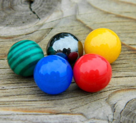 5 10mm Semi Precious Stones Marbles for interchangeable | Etsy