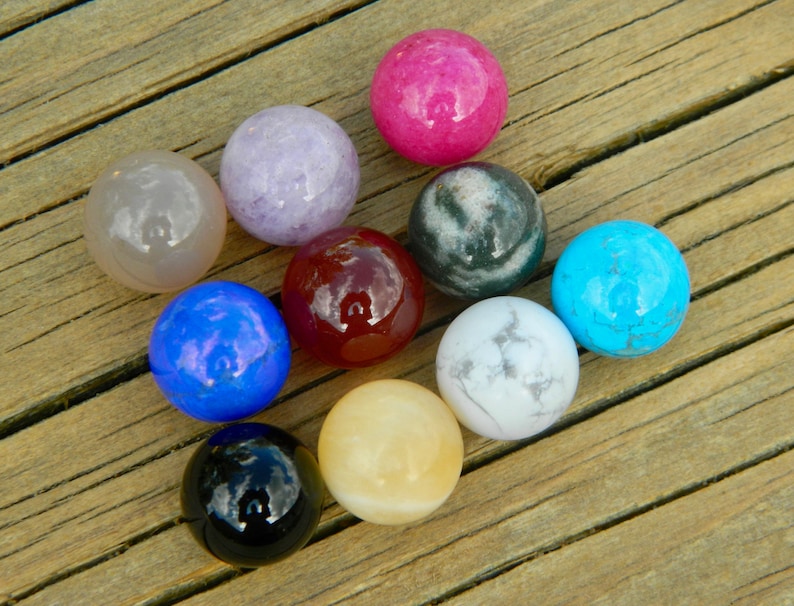 10 - 12mm Semi Precious Stones Marbles for Interchangeable Jewelry - Etsy