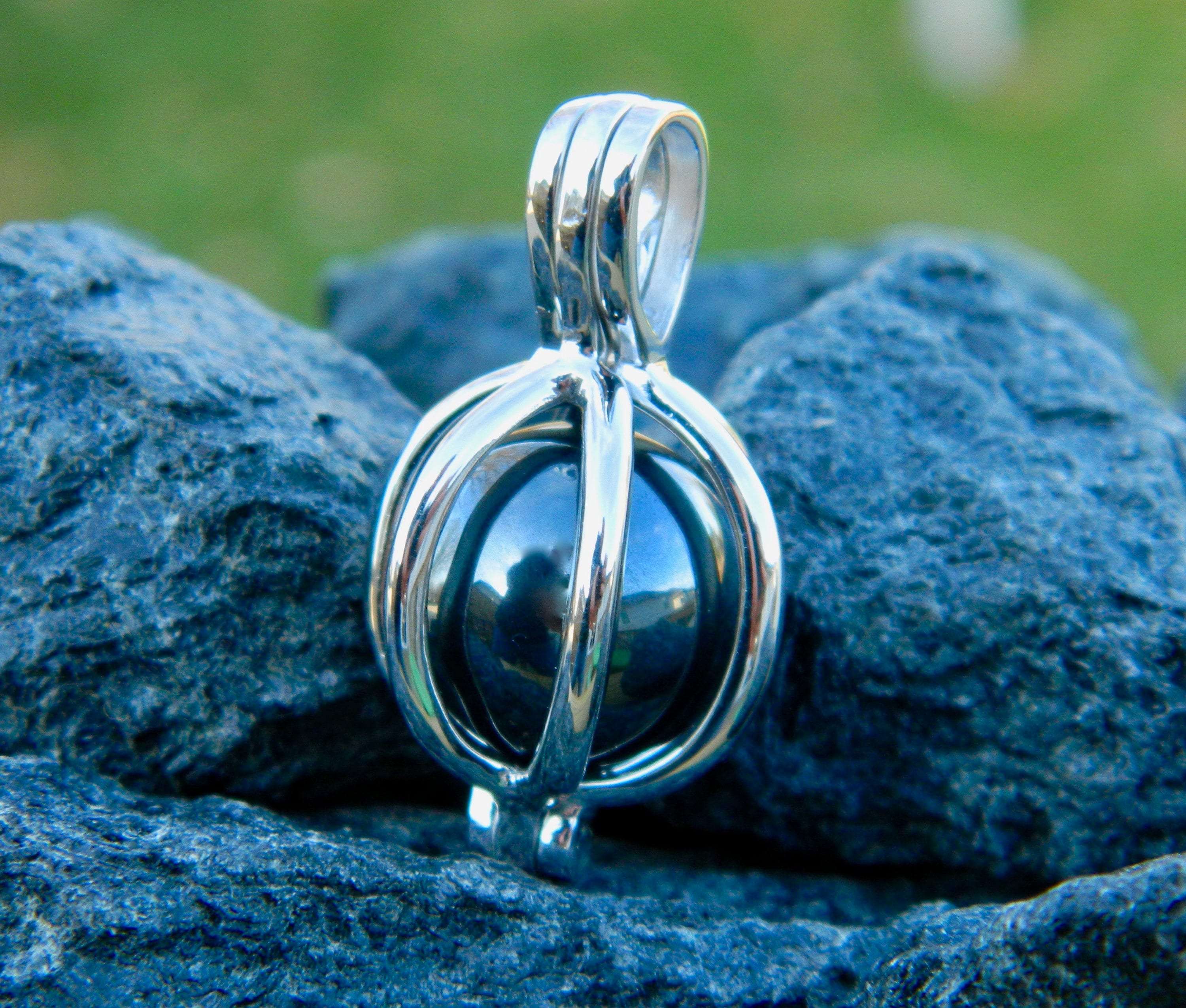 Interchangeable Pendant With 14mm Hematite Stone. - Etsy