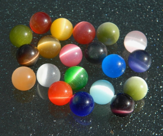 20 12mm Catseye Cateye Stones Marbles for Interchangeable - Etsy