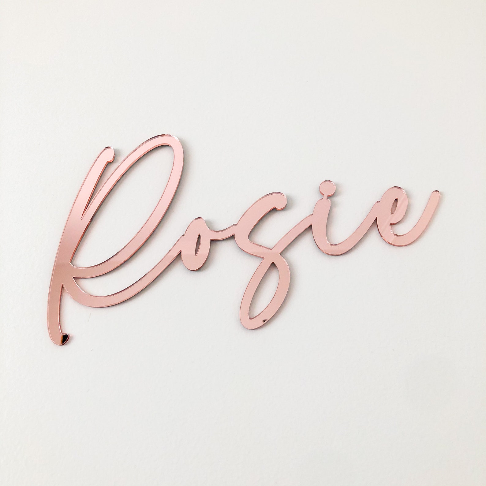 Rose Gold Acrylic Name Sign | Custom Kids Room Decor - Etsy Australia