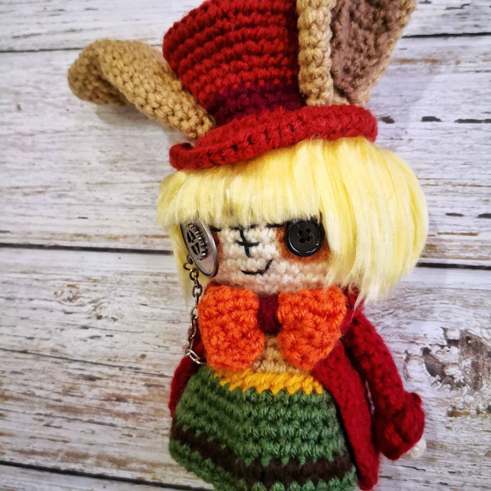 CROCHET PATTERN Hare, Amigurumi Steampunk Rabbit, Halloween Steampunk ...