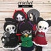 SALE 5 CROCHET PATTERNS Rebellious Grunge Girl, Punk Rock Emo Doll ...